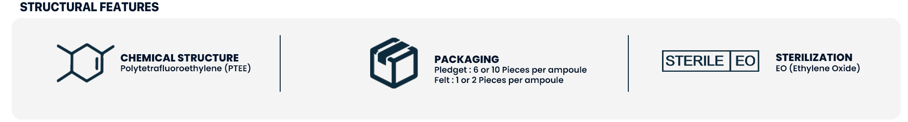 EGYFELT || Felt and Pledget || Taisier-Med