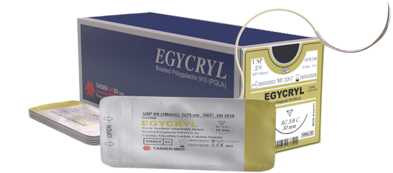 EGYCRYL Undyed || Absorbable Sutures || Taisier-Med